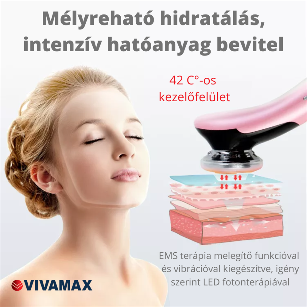 Hot&Cool arckezelő készülék EMS technológiával - Vivamax webáruház